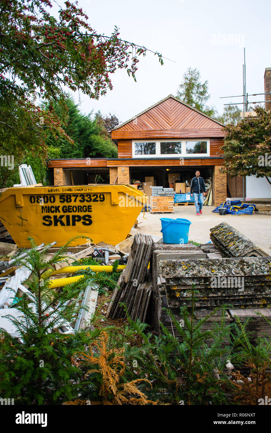 House building repairs and improvements Stock Photo - Alamy