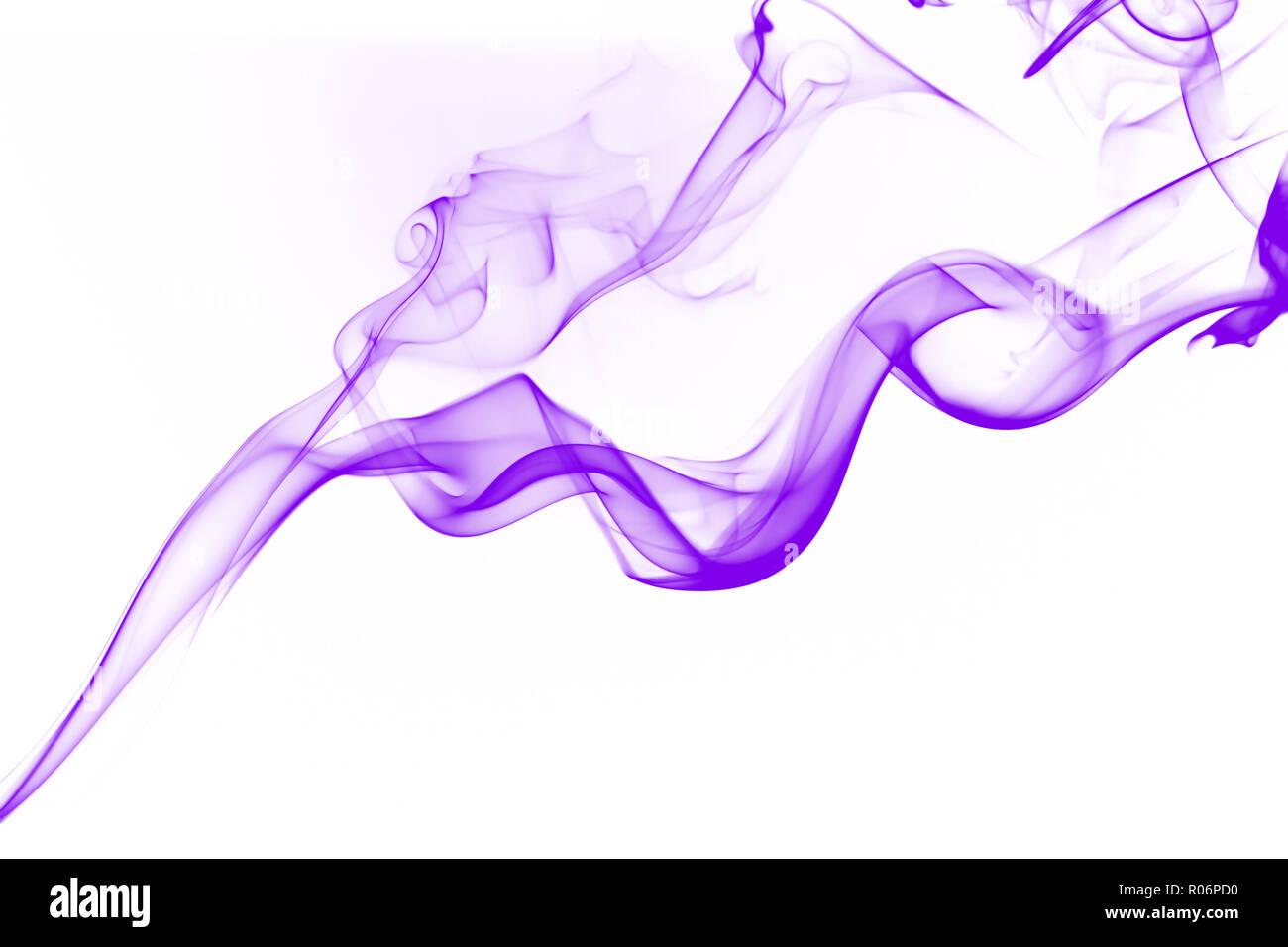 purple smoke abstract on white background Stock Photo - Alamy