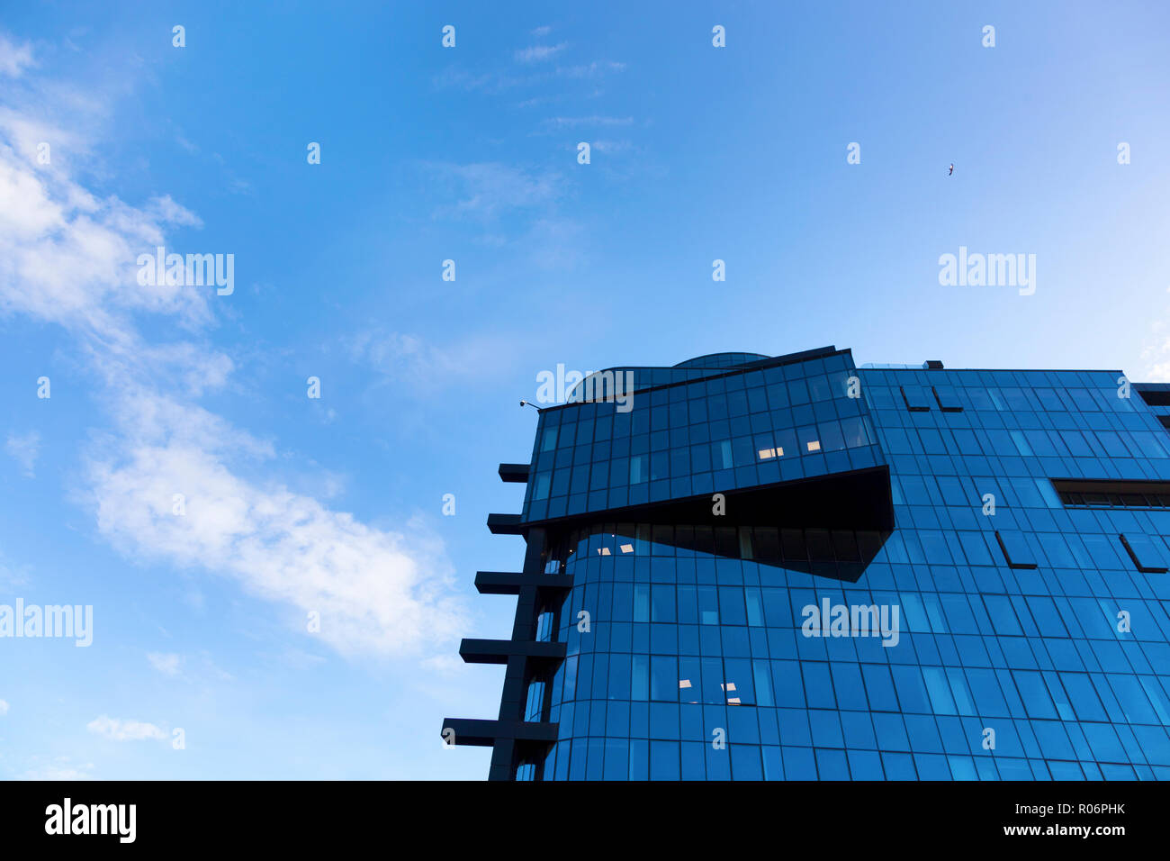 Beautiful skyscraper with architecture and glass window exterior of ...