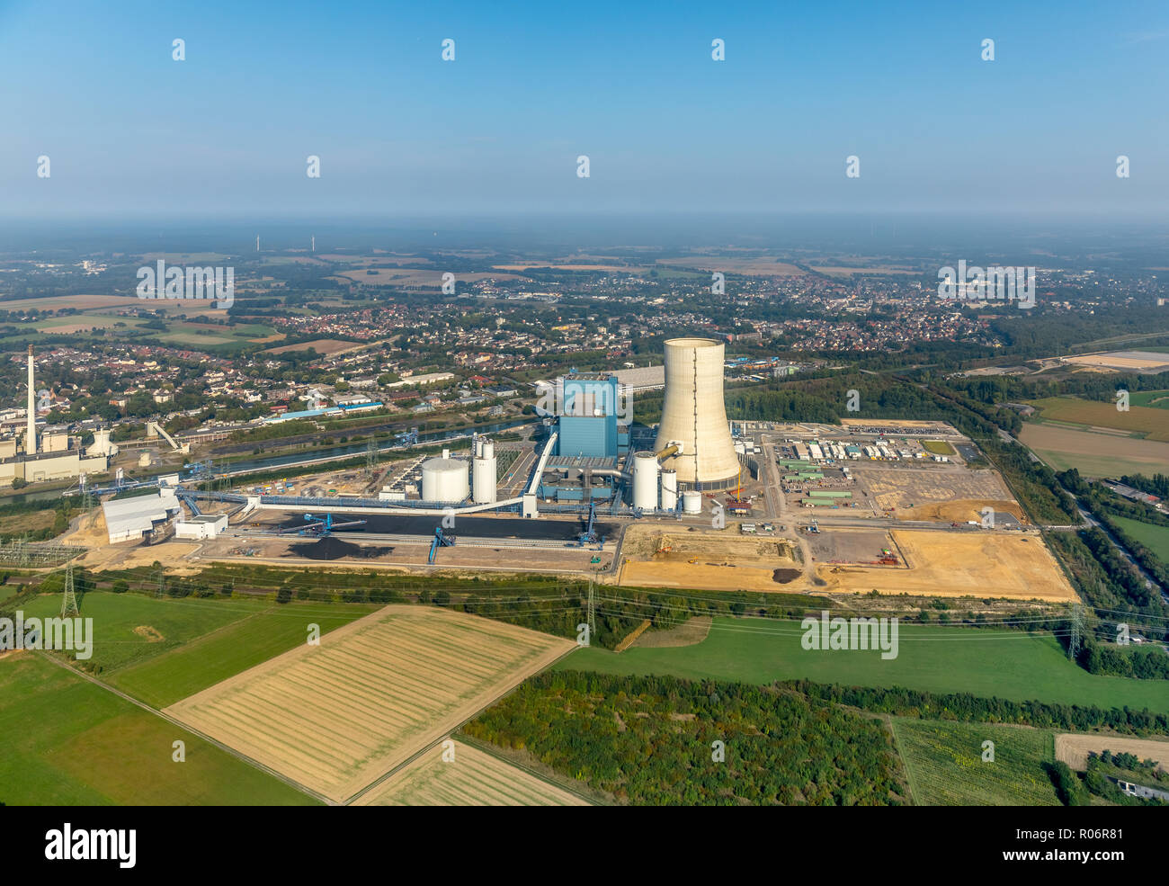 Aerial photograph, Uniper coal power plant, former E.ON Datteln4 power ...
