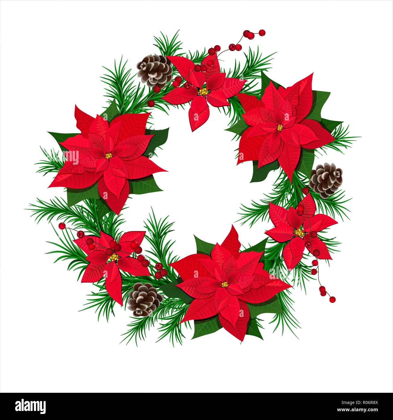 Flowers cones red Stock Vector Images - Alamy