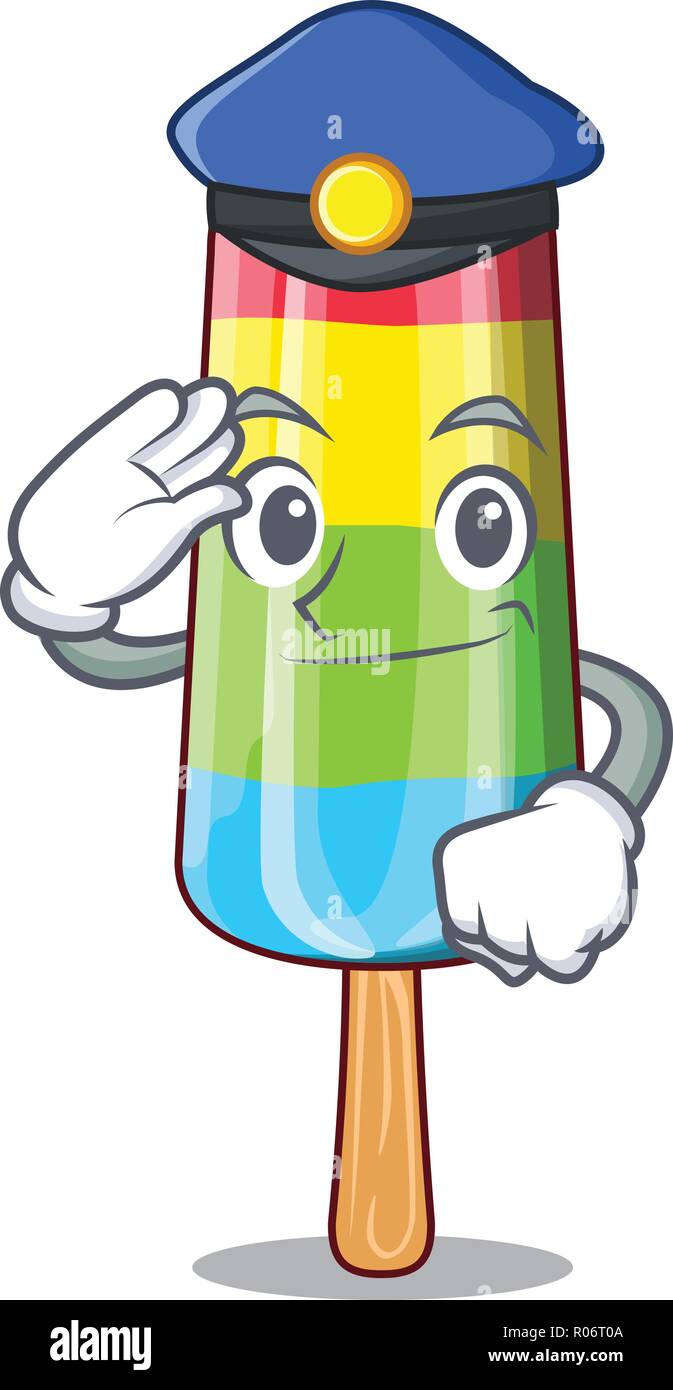 Police colorful ice cream sticks on cartoon Stock Vector Image & Art ...
