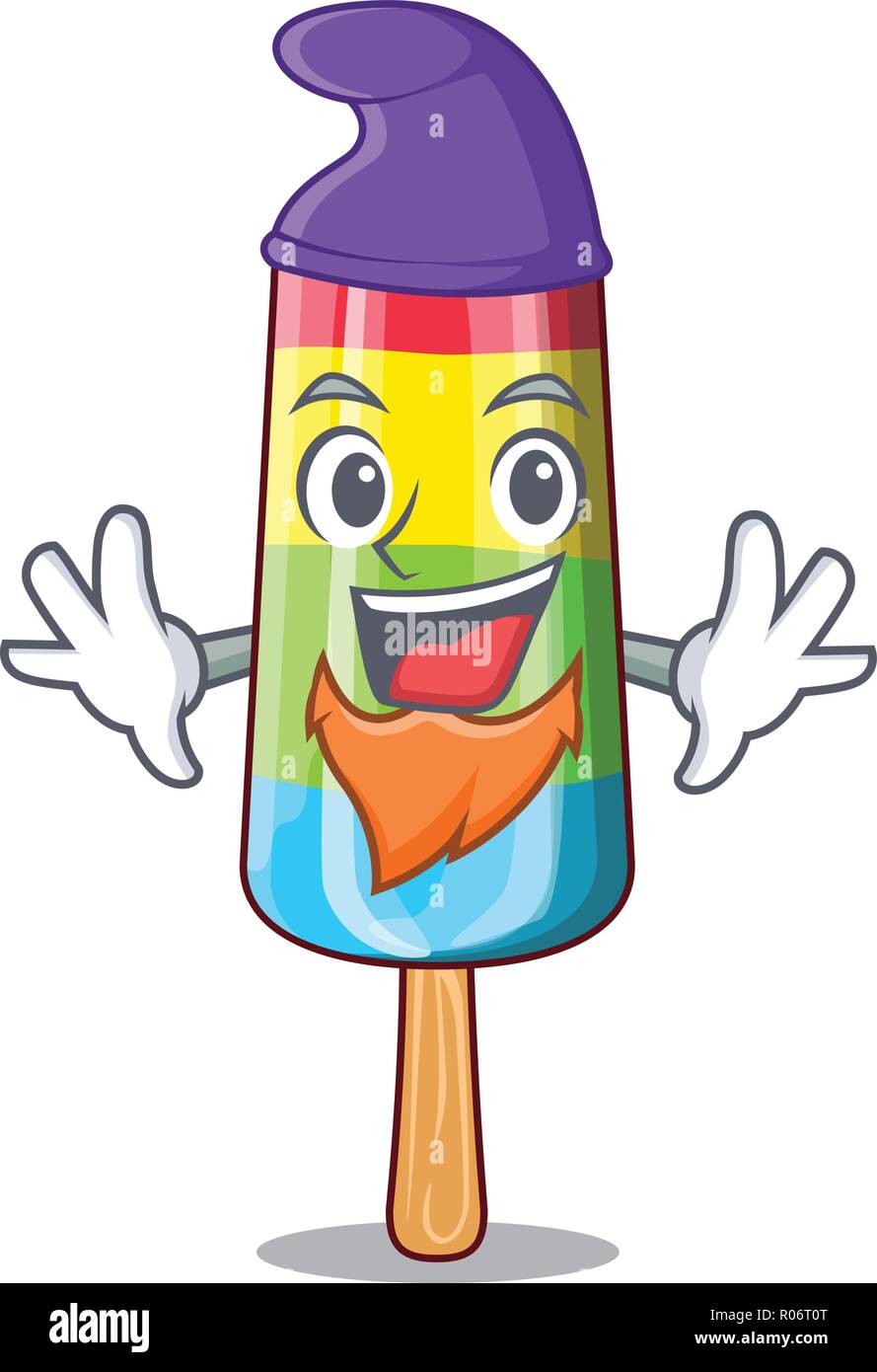 Elf colorful ice cream sticks on cartoon Stock Vector Image & Art - Alamy