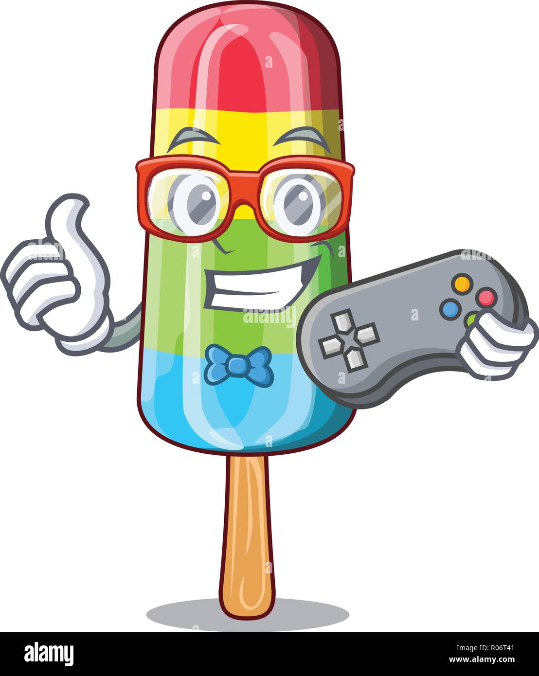 Gamer cartoon colorful ice cream for drink Stock Vector Image & Art - Alamy