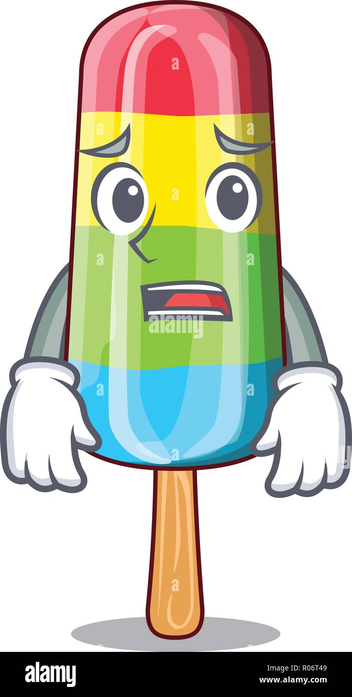 Afraid cartoon colorful ice cream for drink Stock Vector Image & Art ...