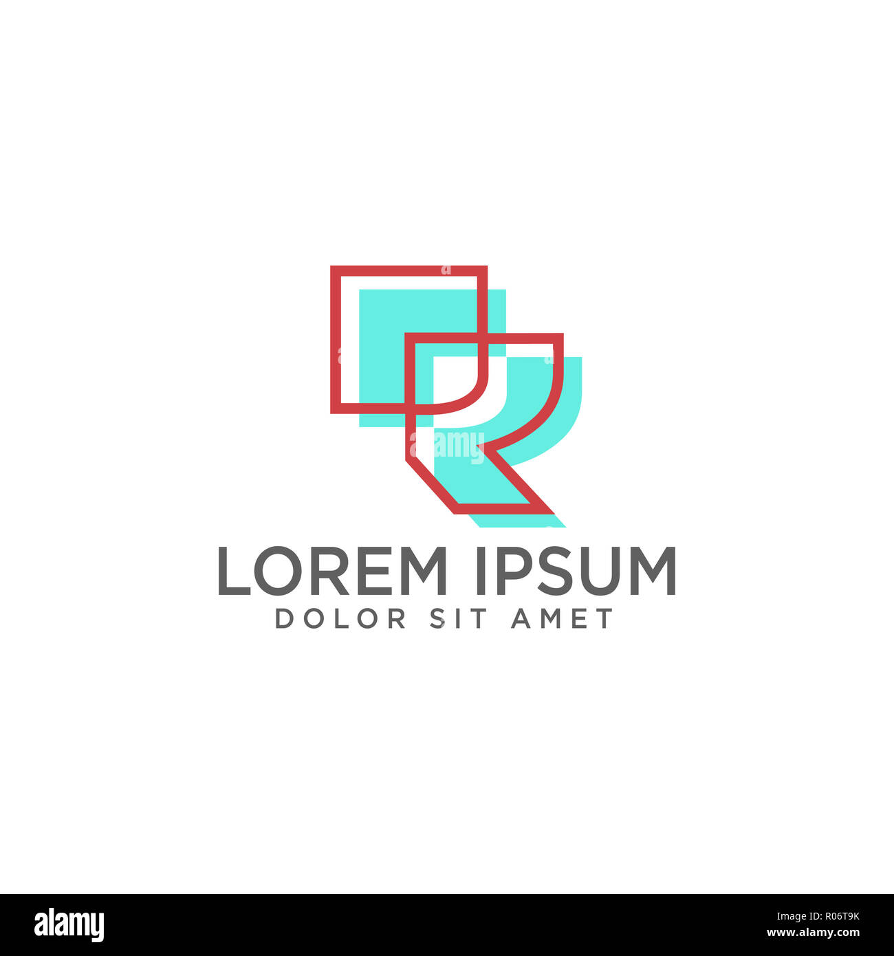 Letter r vector logo hi-res stock photography and images - Alamy