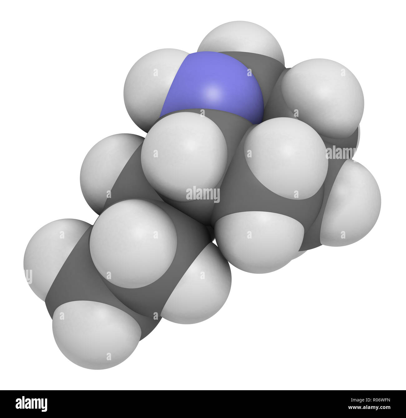 Coniine herbal toxin molecule. Present in poison hemlock (Conium ...