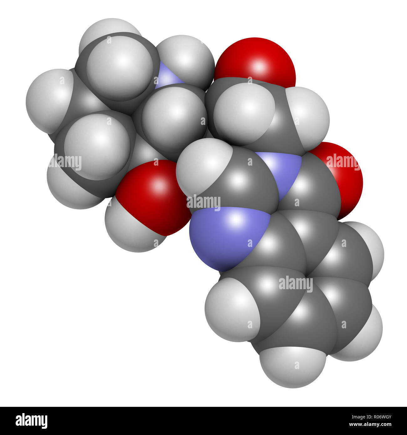 Febrifugine alkaloid molecule, first isolated from Dichroa febrifuga ...