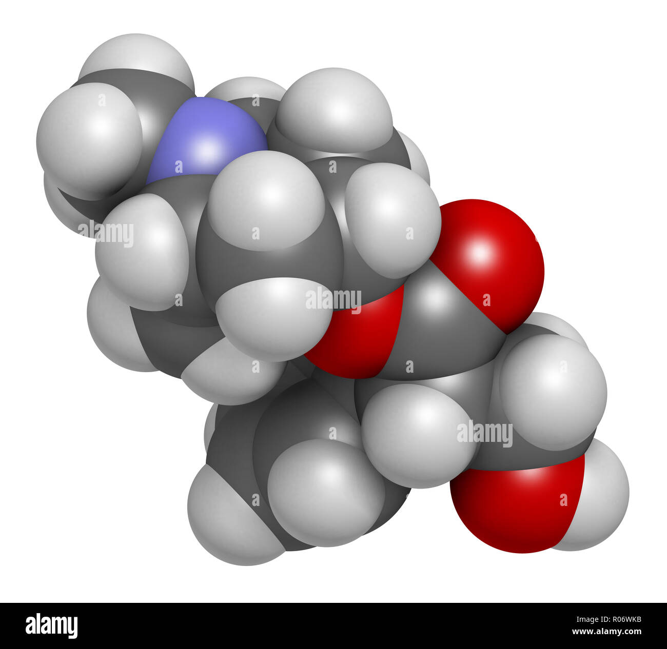 Hyoscyamine alkaloid molecule. Herbal sources include henbane, mandrake ...