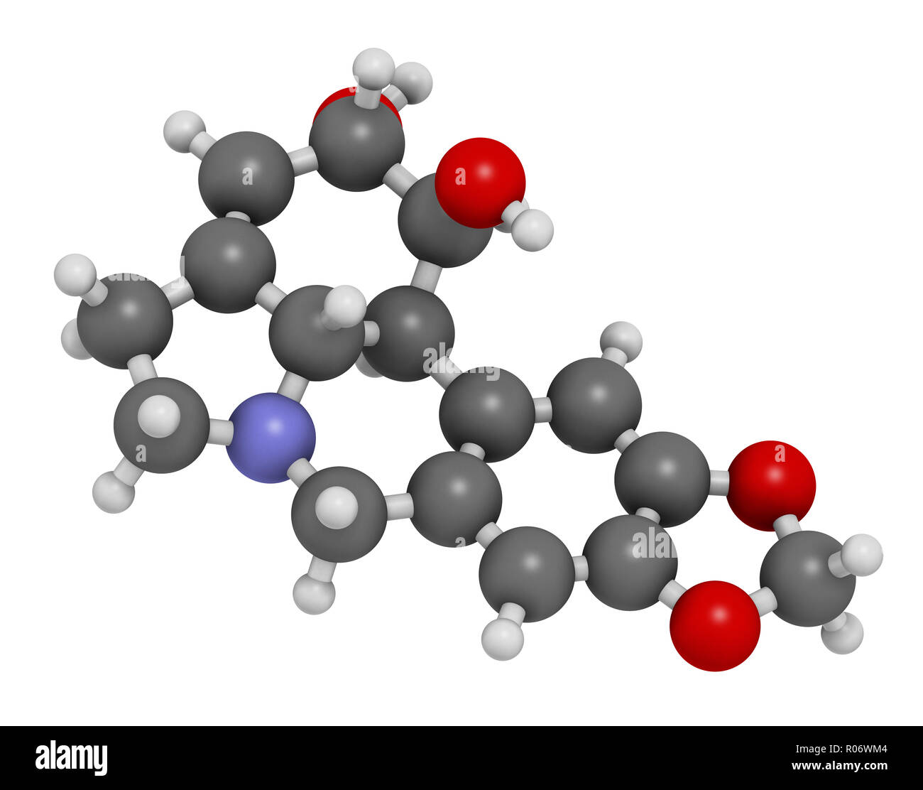 Lycorine alkaloid molecule. Found in Amaryllidaceae plants, including ...