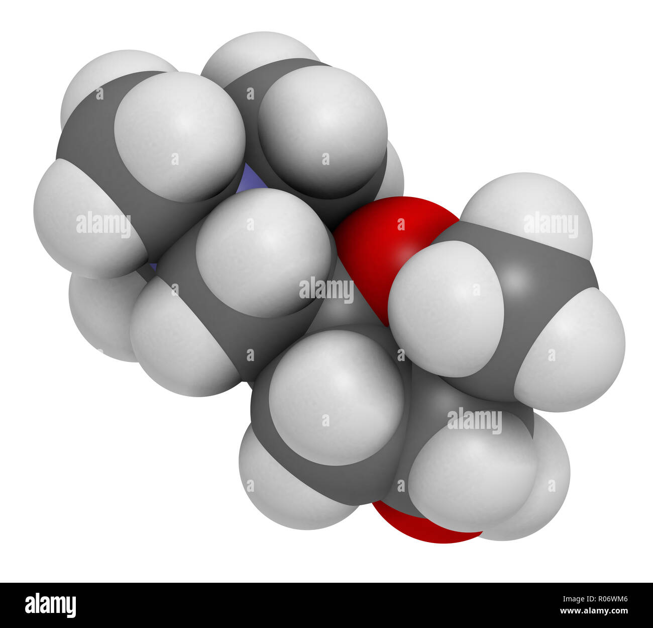 Muscarine mushroom toxin molecule. Agonist of the muscarinic ...