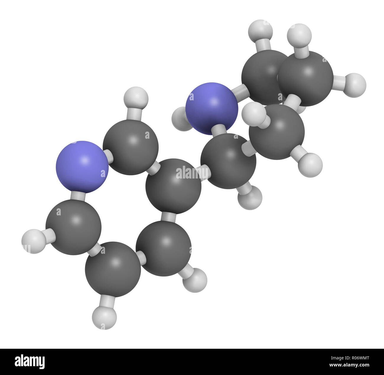 Nicotine 3d molecular model hi-res stock photography and images - Alamy
