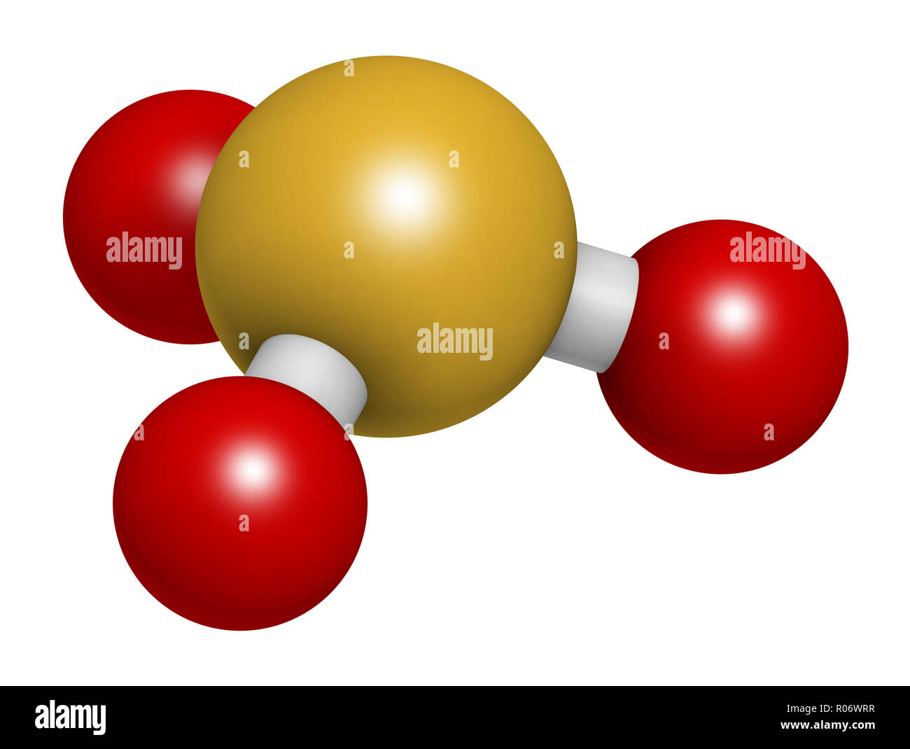 Sulfite anion, chemical structure. Sulfite salts are common food ...