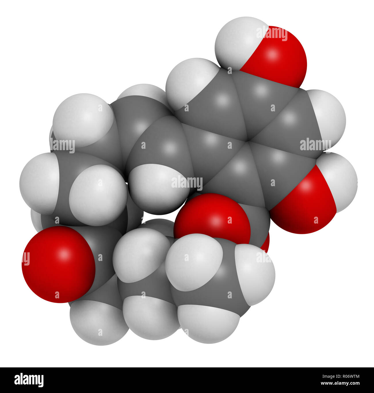Zearalenone (ZEN) mycotoxin molecule. Produced by some Fusarium and ...