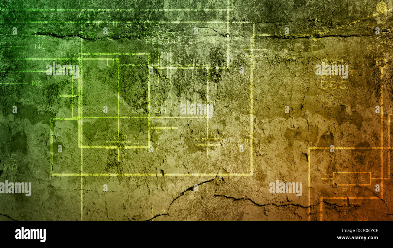 3D rendering of a multilayer color texture for a background based on a ...