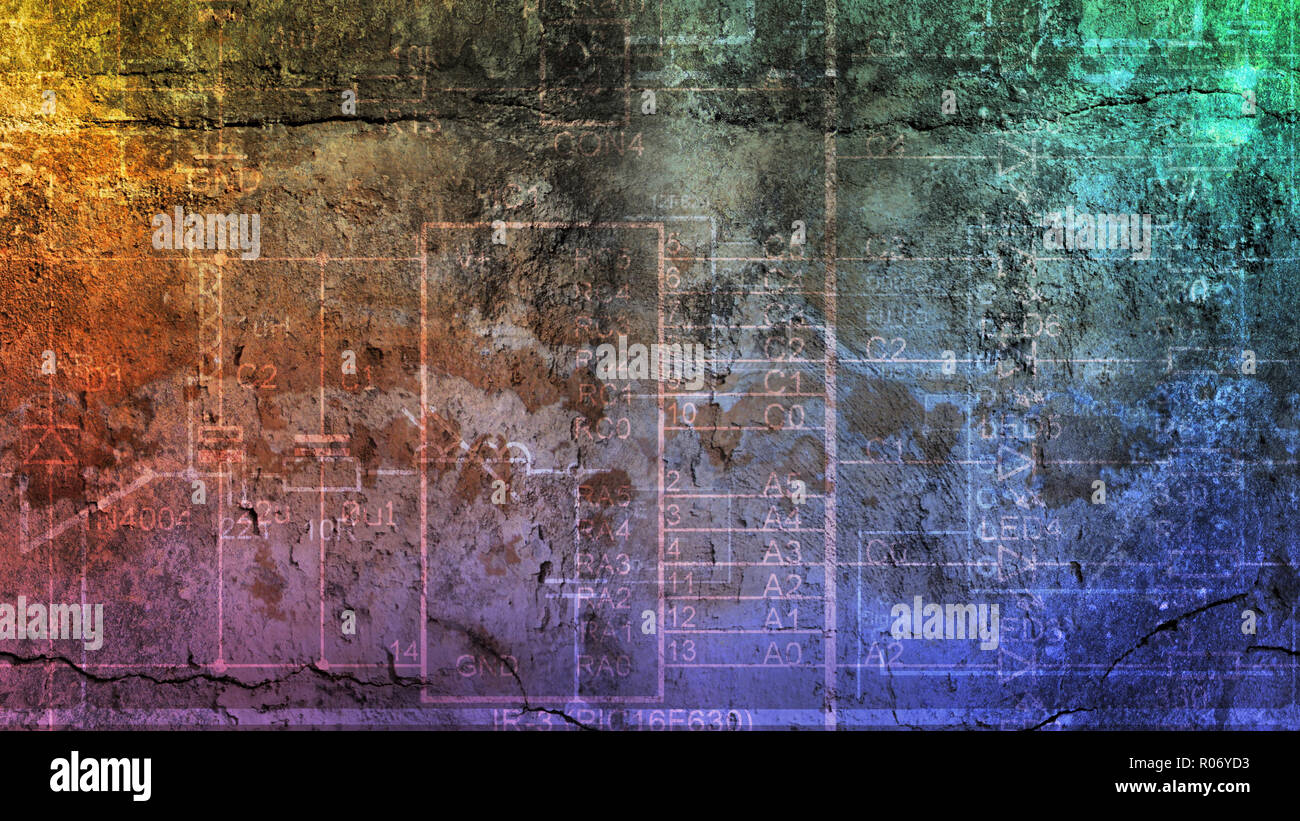 3D rendering of a multilayer color texture for a background based on a ...