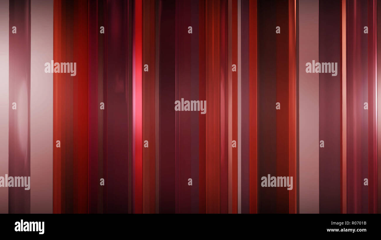 3D rendering of abstract thin glass panels in space. Panels shine and ...