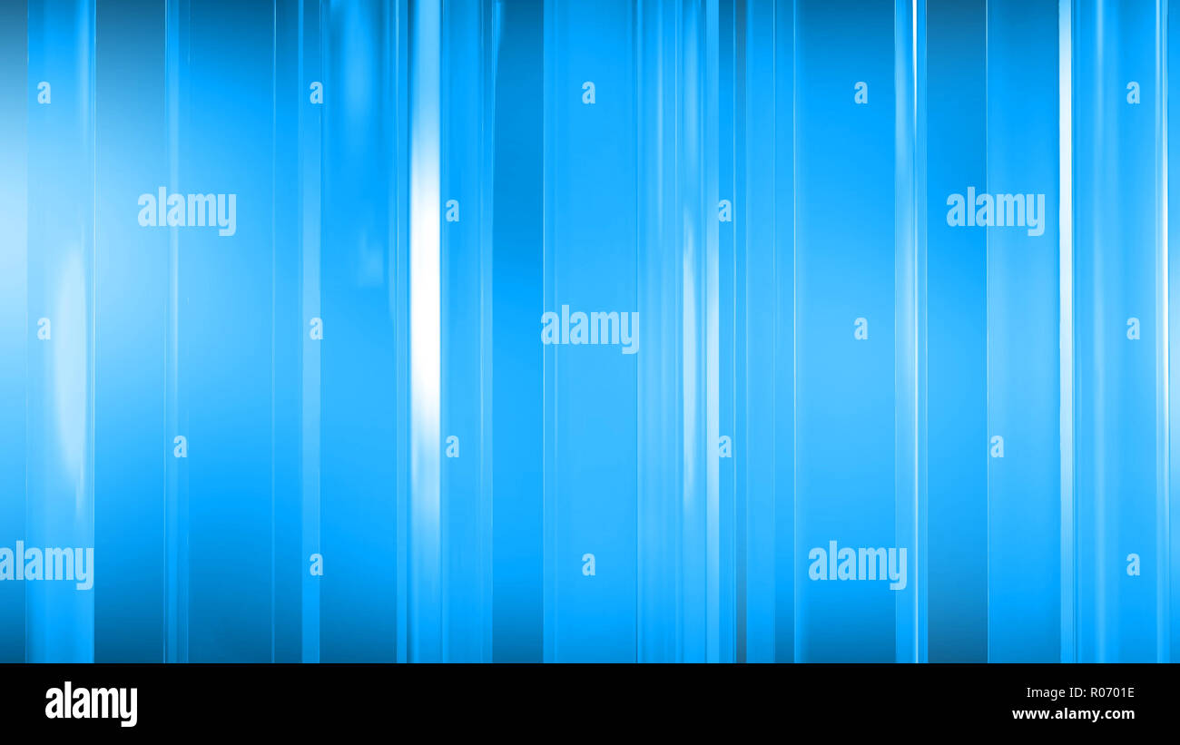 3D rendering of abstract thin glass panels in space. Panels shine and ...