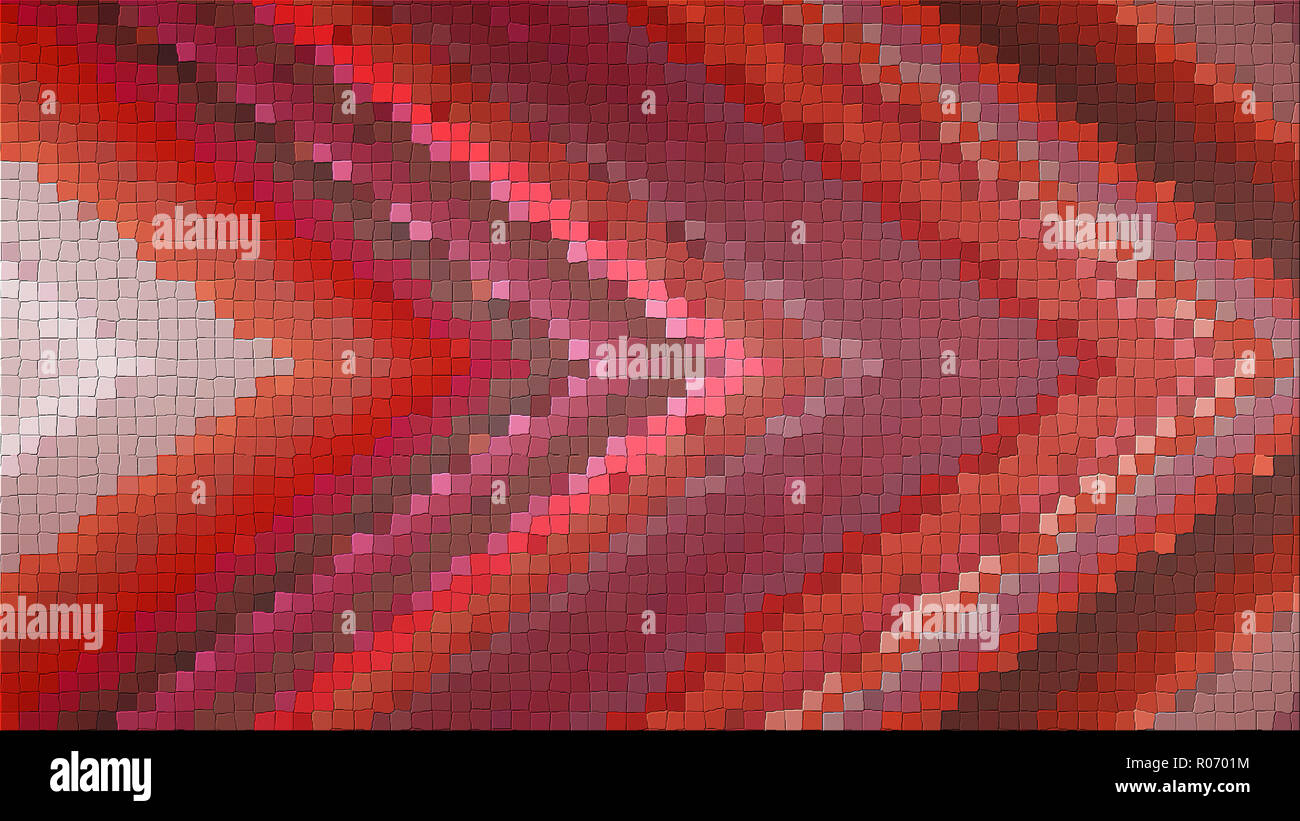 3d Mosaic Rendering Based On An Abstract Angular Composition Consisting Of Panels And Lines