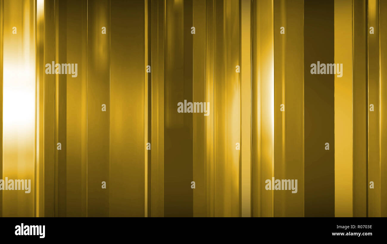 3D rendering of abstract thin glass panels in space. Panels shine and ...