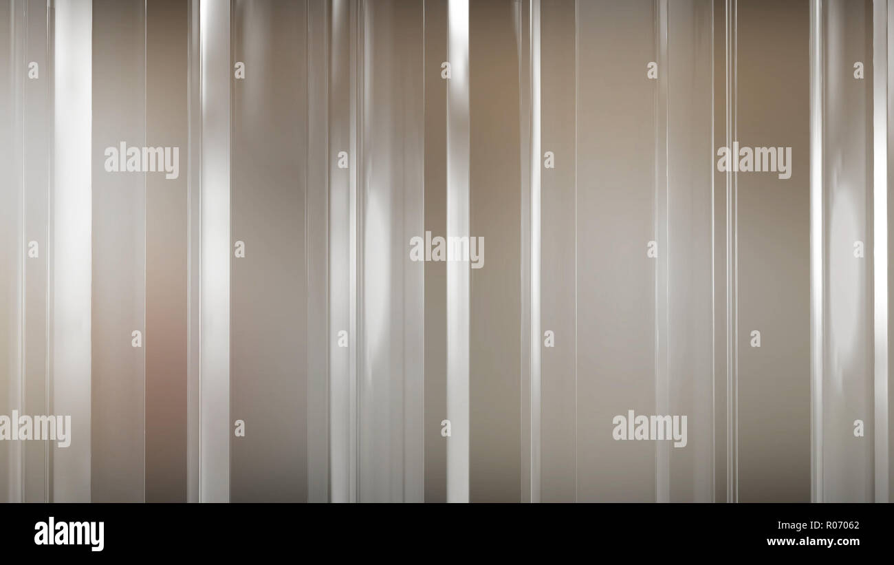 3D rendering of abstract thin glass panels in space. Panels shine and ...