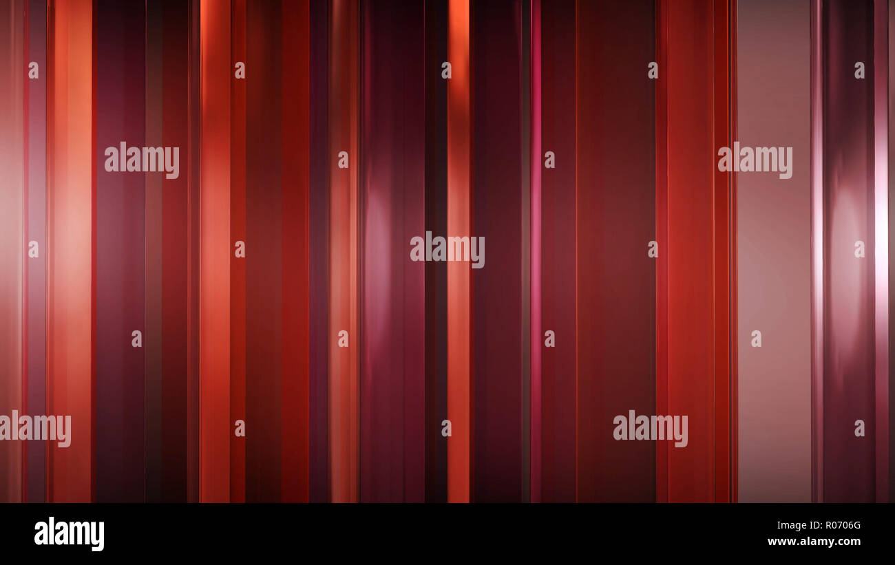3D rendering of abstract thin glass panels in space. Panels shine and ...