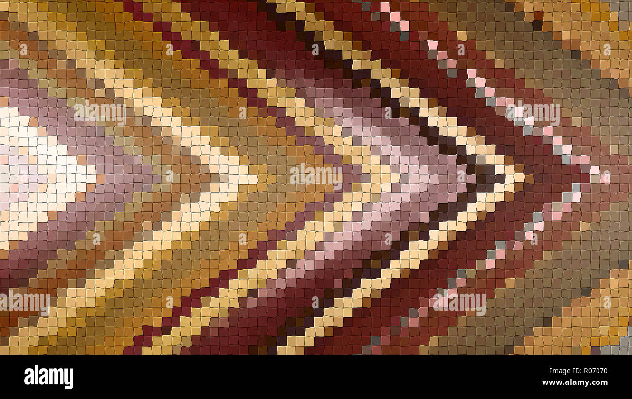 3D mosaic rendering based on an abstract angular composition consisting ...