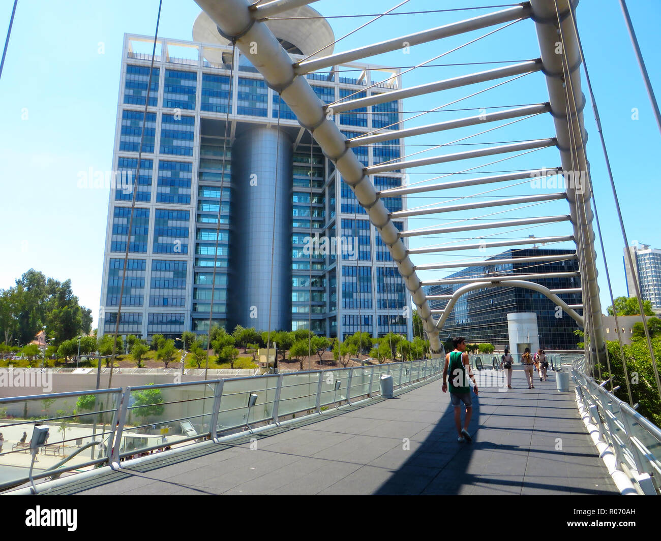 View of the building of the Ministry of Defense of Israel. Center for ...