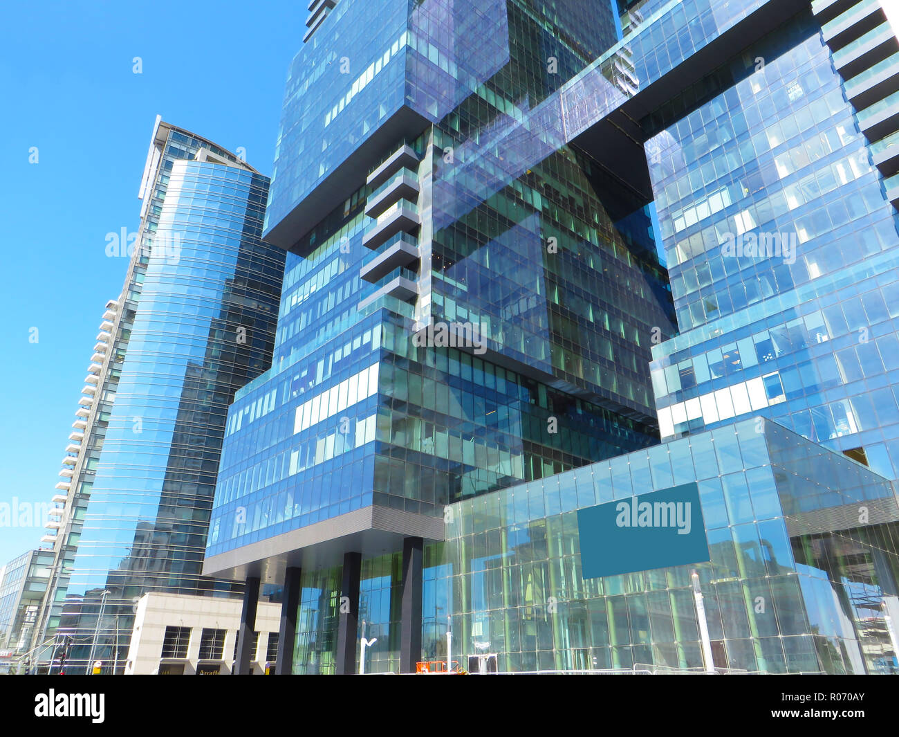 Modern skyscrapers in the center of Tel Aviv. The centers of economic ...
