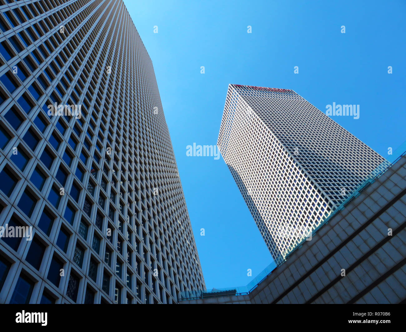 Modern skyscrapers in the center of Tel Aviv. The centers of economic ...