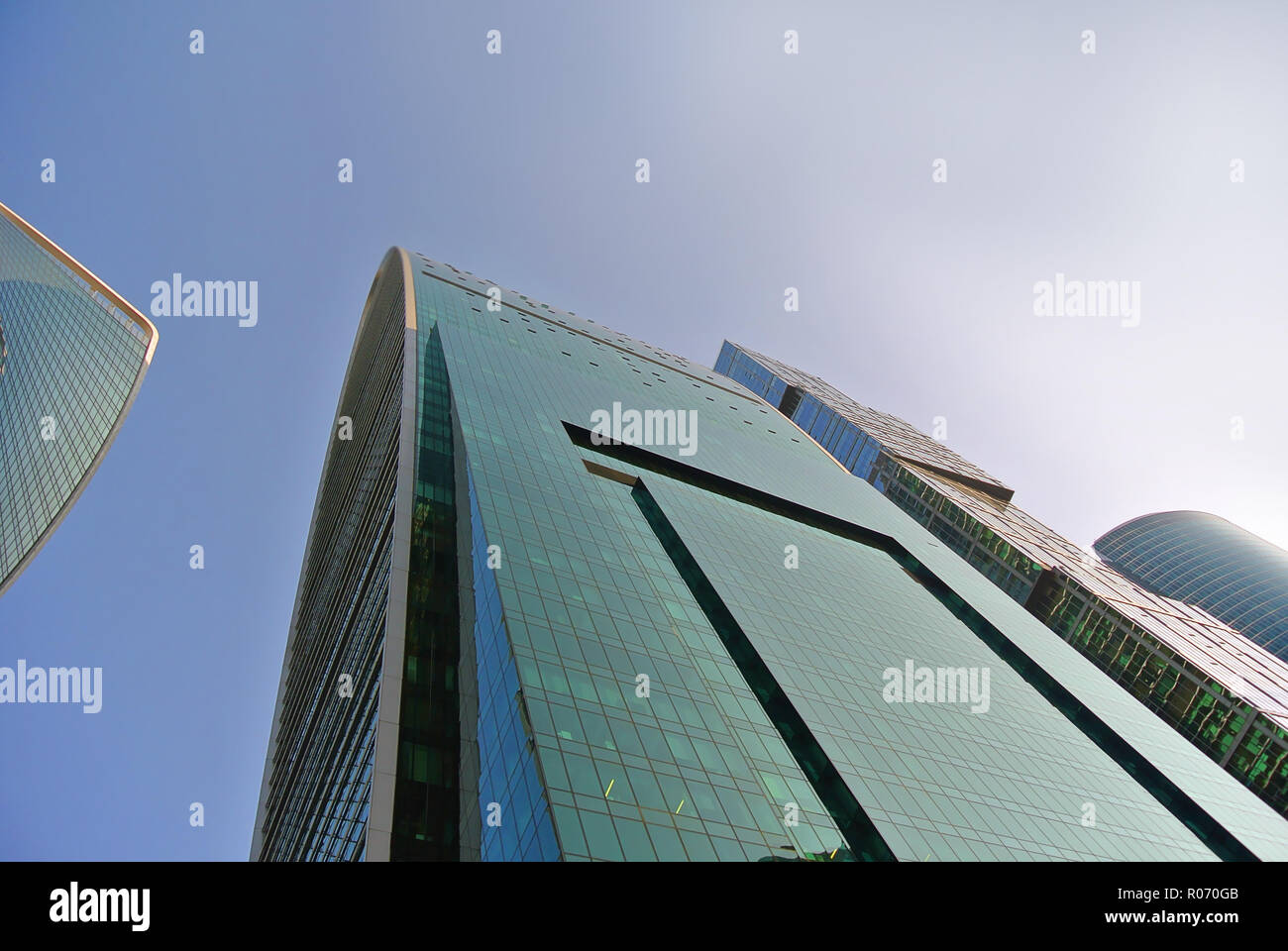 Skyscrapers of Moscow-city in the business part of Moscow Stock Photo ...
