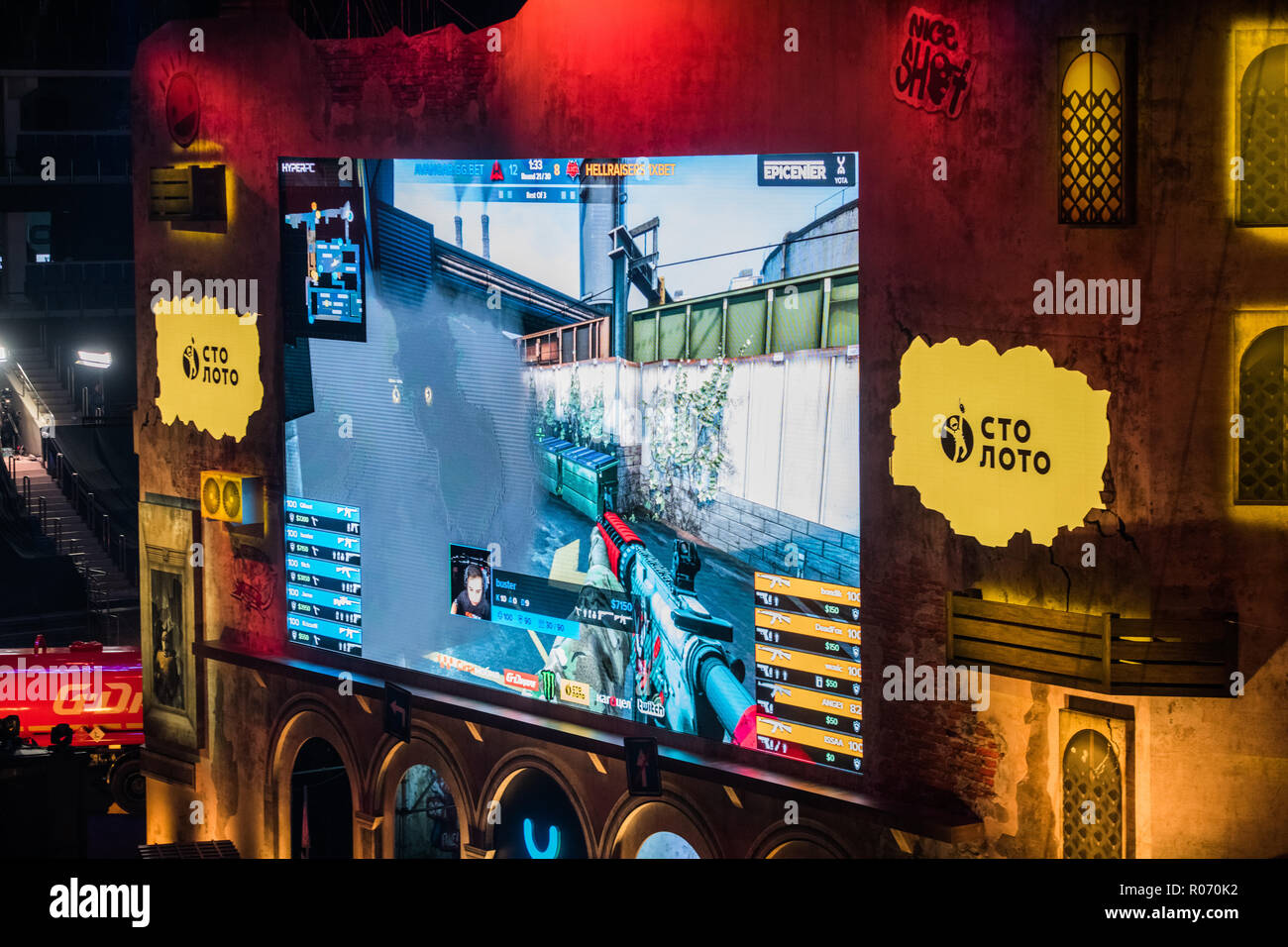 MOSCOW, RUSSIA - OCTOBER 27 2018: EPICENTER Counter Strike: Global ...