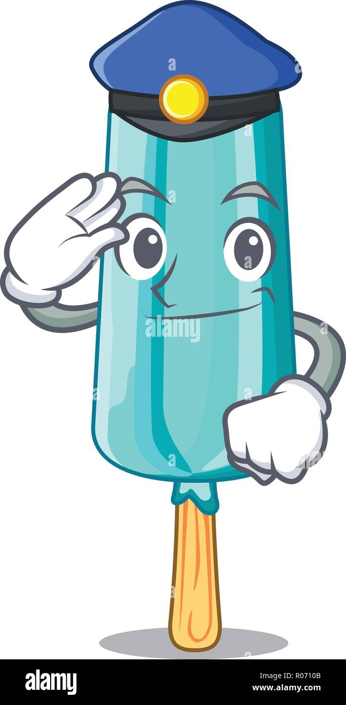 Police fruit ice cream on stick cartoon Stock Vector Image & Art - Alamy