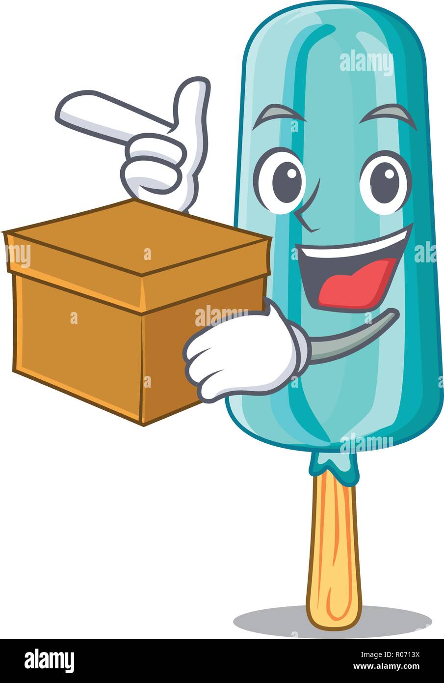 Ice cream cardboard box Stock Vector Images - Alamy