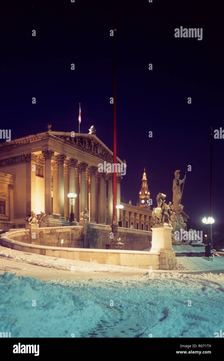 Wien, Ringstraße, Parlament - Vienna, Ringstrasse, Parliament Stock ...