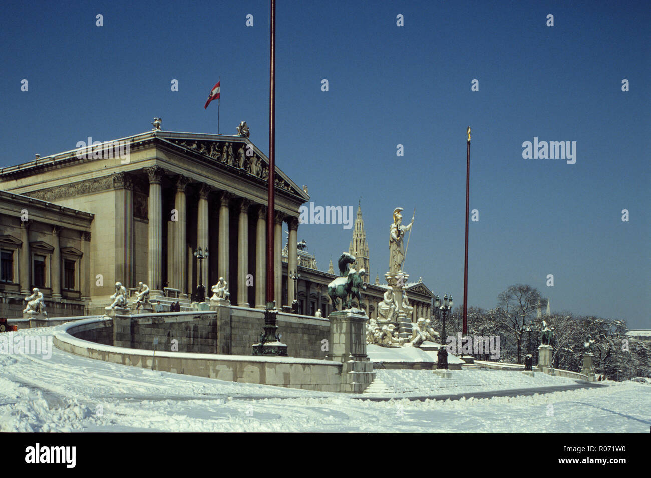 Wien, Ringstraße, Parlament - Vienna, Ringstrasse, Parliament Stock ...
