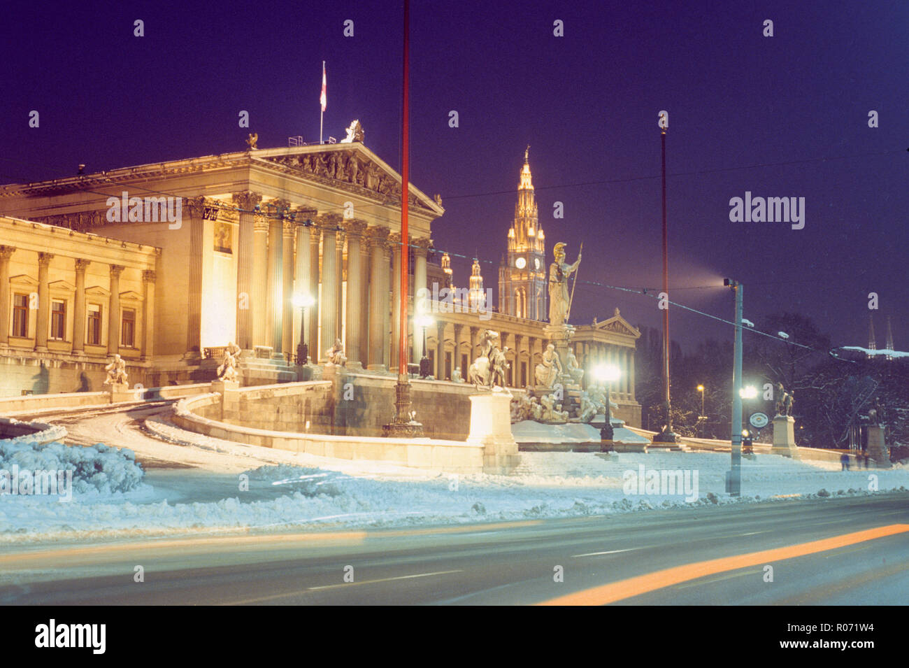 Wien, Ringstraße, Parlament - Vienna, Ringstrasse, Parliament Stock ...