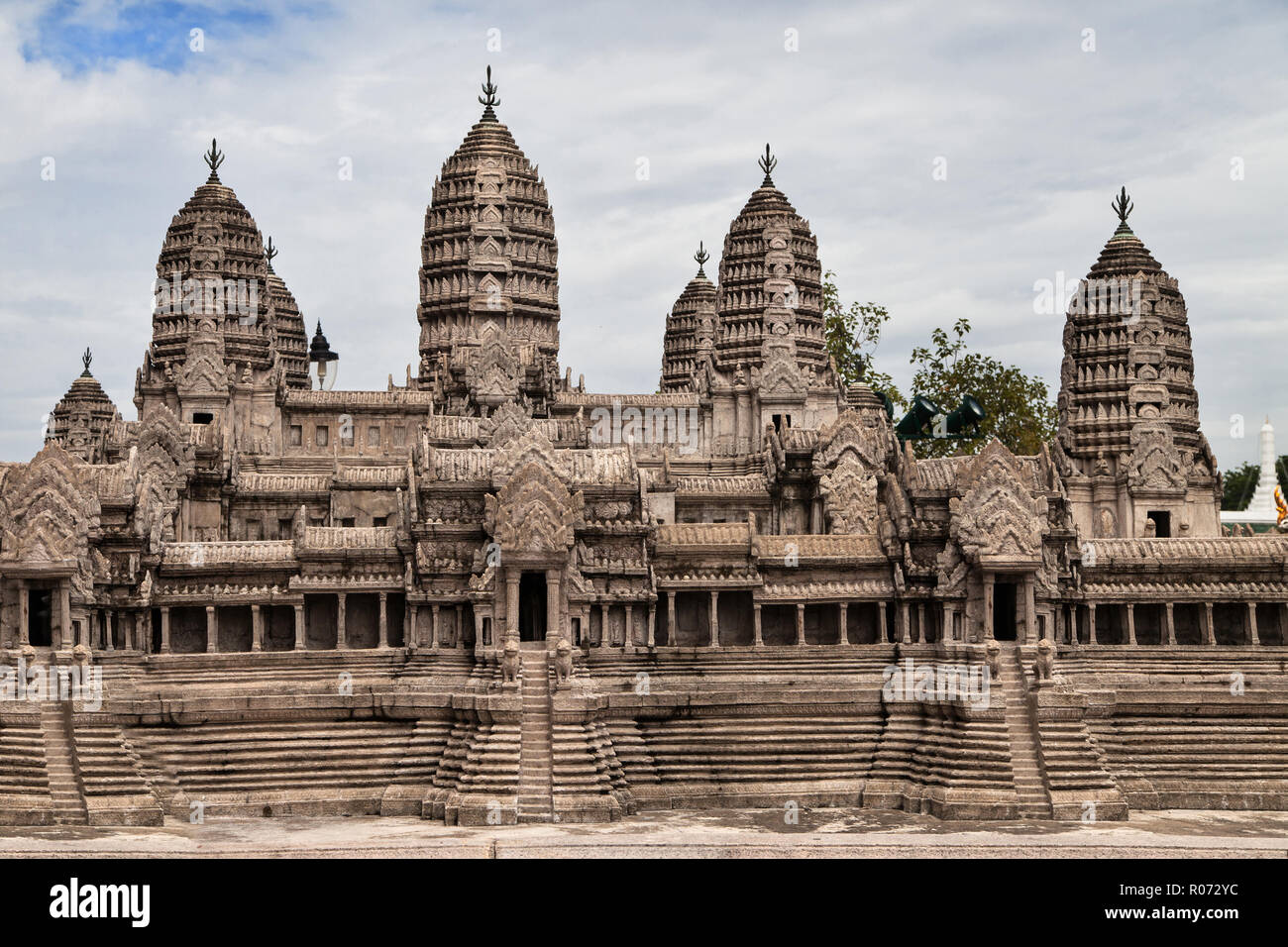 Scale Model of Angkor Wat in Wat Phra Kaew, Bangkok, Thailand Stock ...