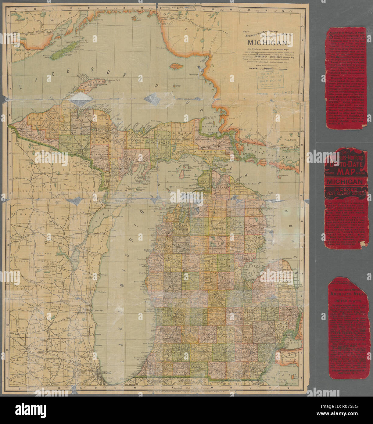 vintage american map Stock Photo - Alamy