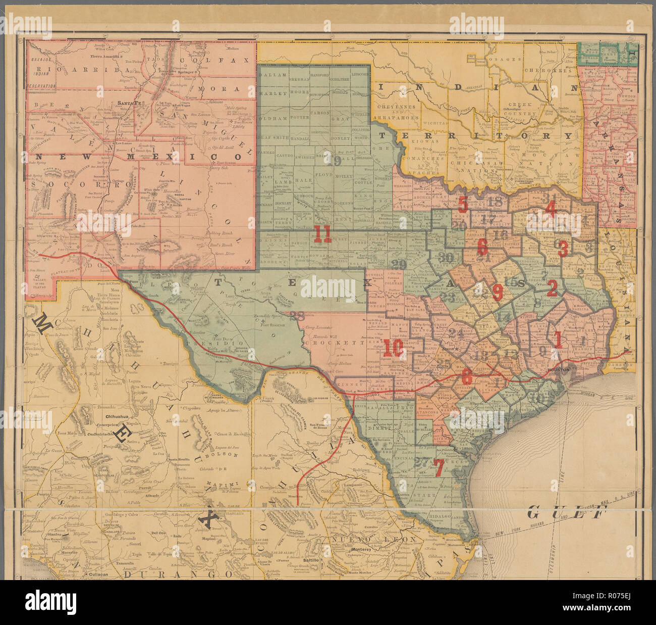 vintage american map Stock Photo - Alamy