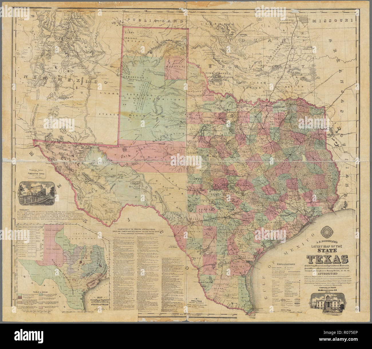vintage american map Stock Photo - Alamy