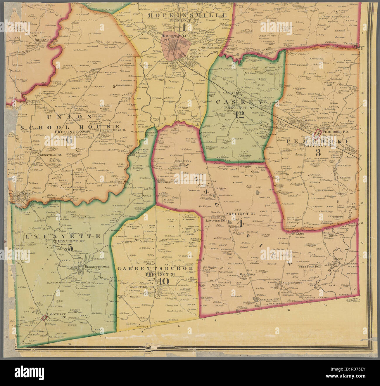 vintage american map Stock Photo - Alamy