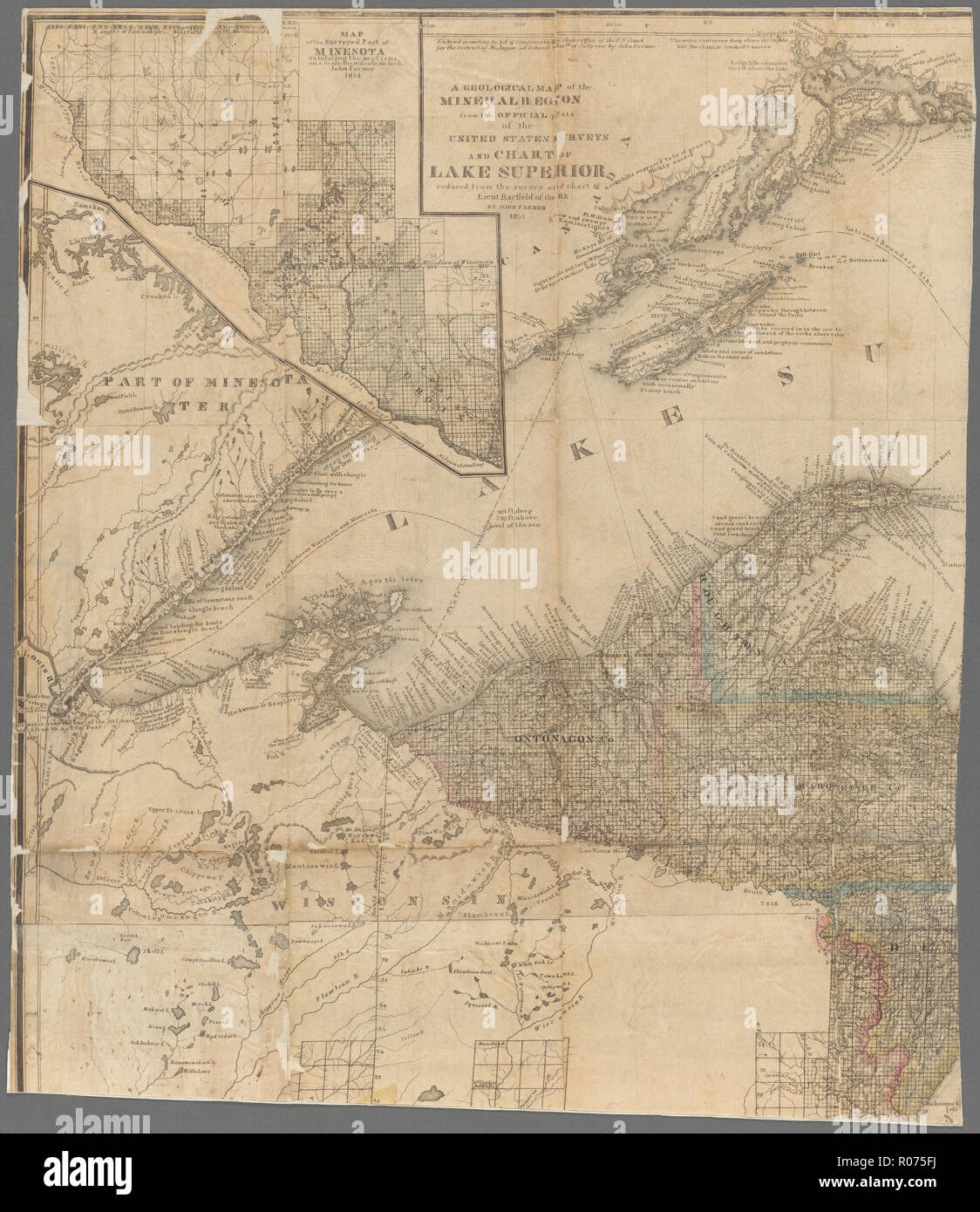 vintage american map Stock Photo - Alamy