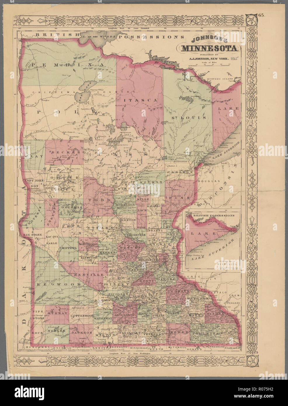 vintage american map Stock Photo - Alamy