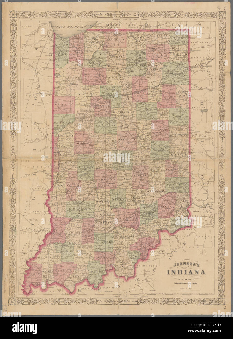 vintage american map Stock Photo - Alamy