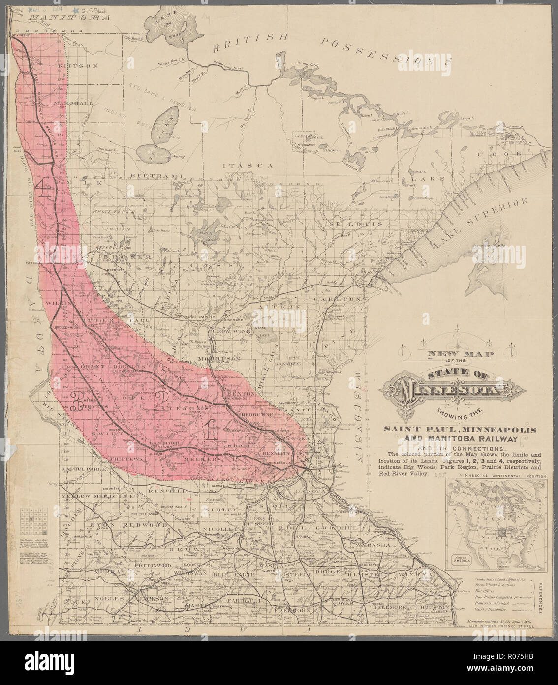 vintage american map Stock Photo - Alamy