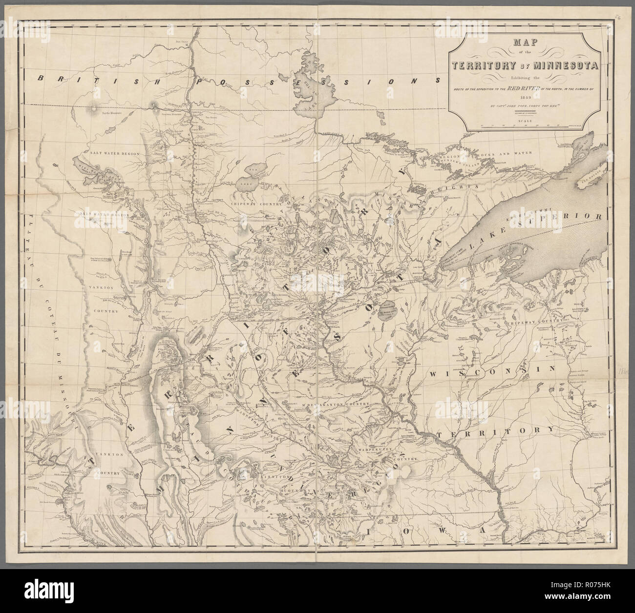 vintage american map Stock Photo - Alamy