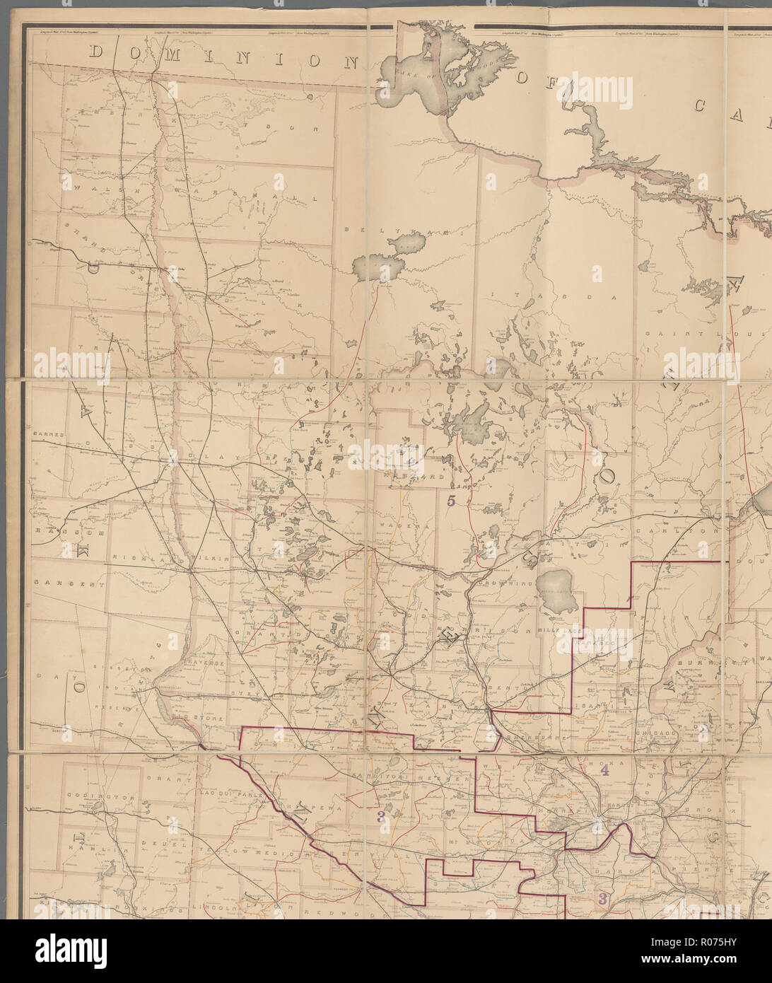 vintage american map Stock Photo - Alamy