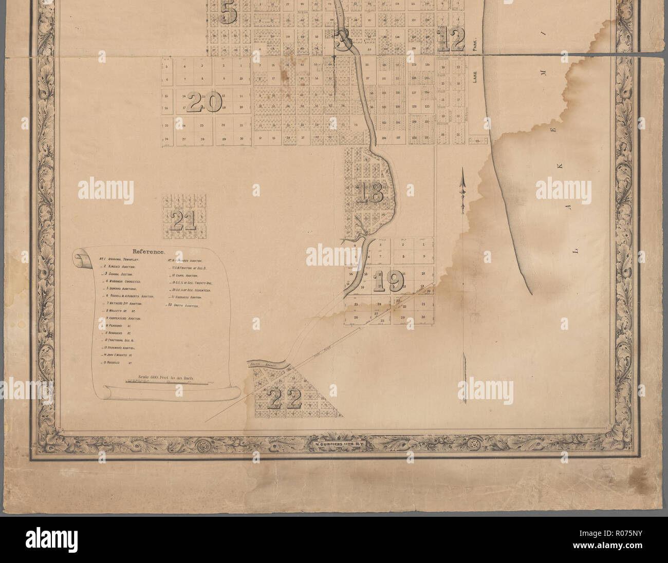 vintage american map Stock Photo - Alamy