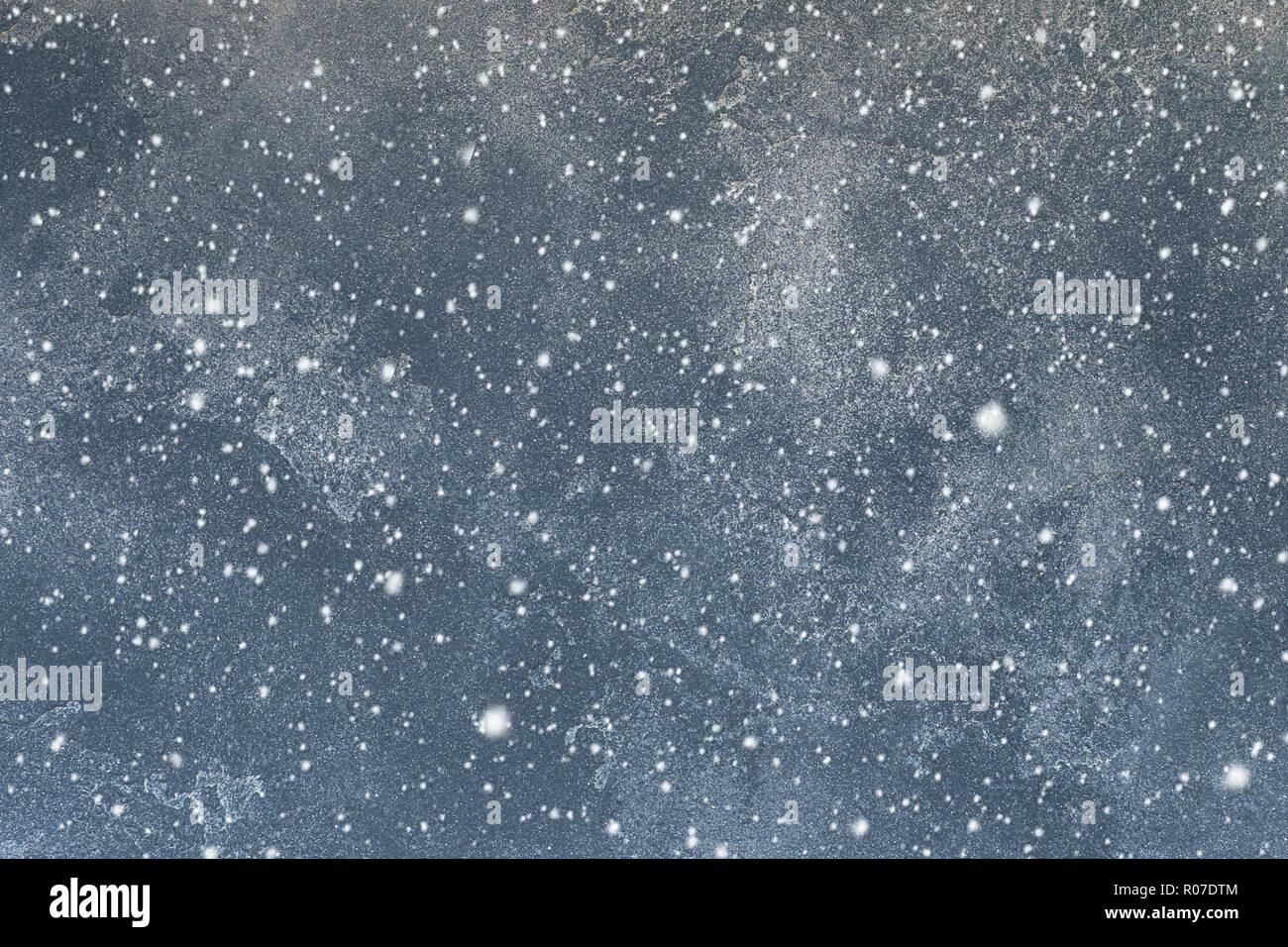 cement texture, dark gray concrete wall background. with falling ...